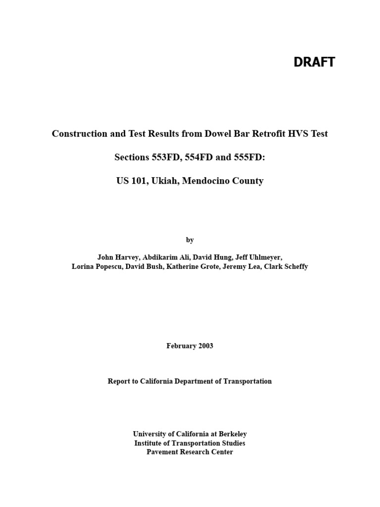 Dowel Bar Retrofit | PDF