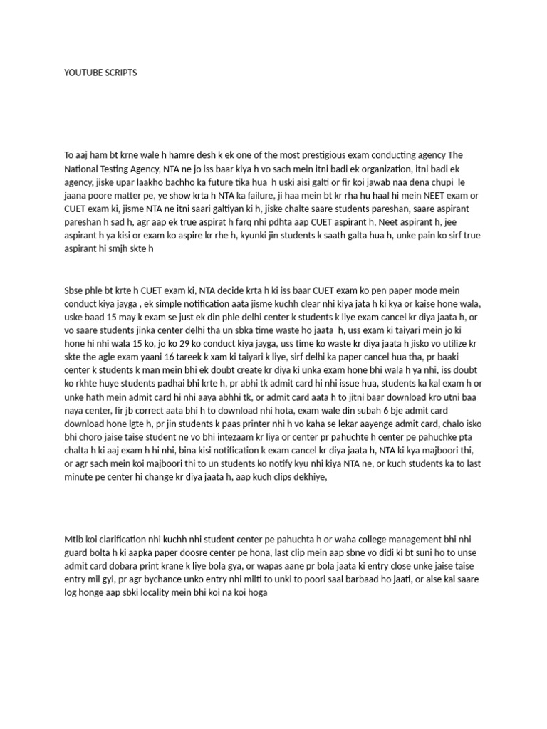 National Testing Agency | PDF