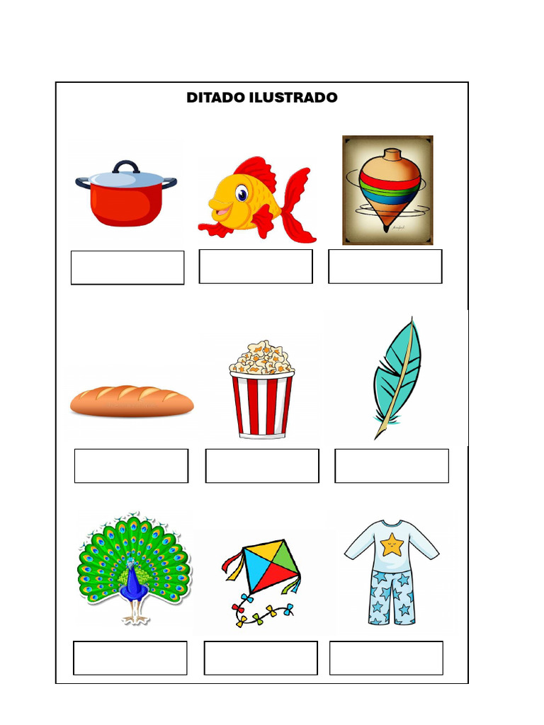 Ditado e Leitura Letra P | PDF