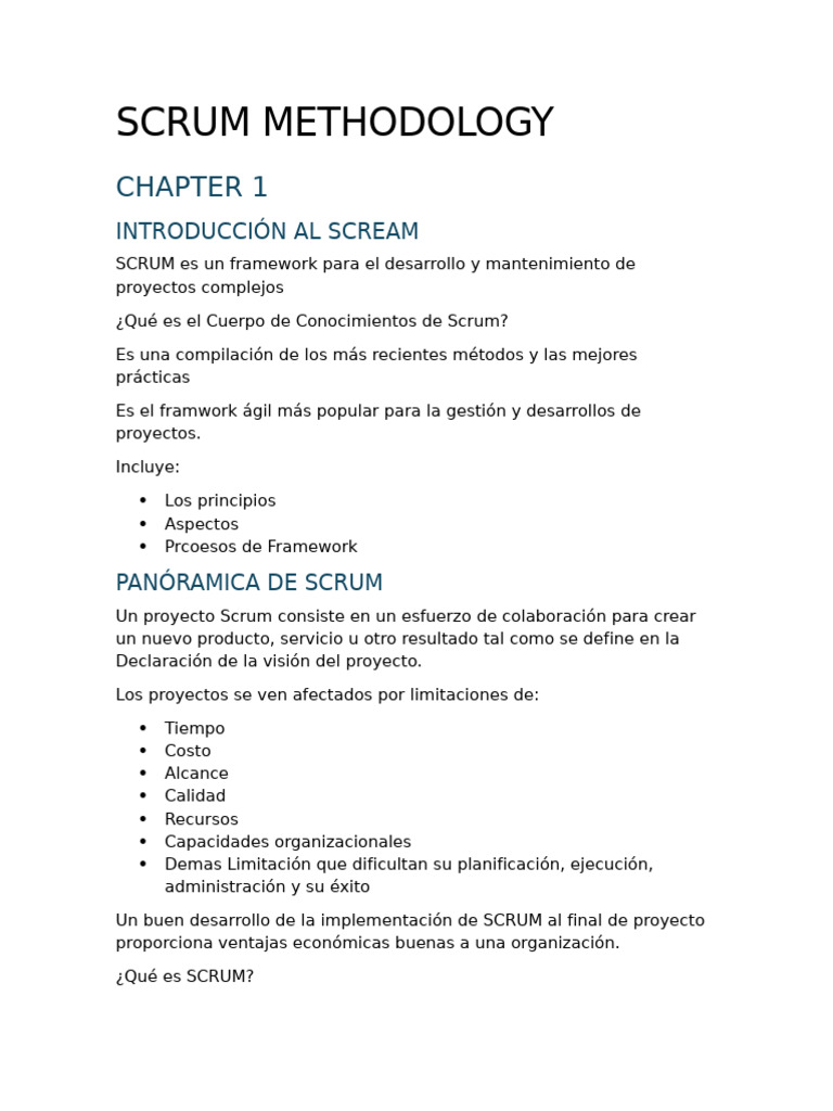 Scrum Methodology | PDF