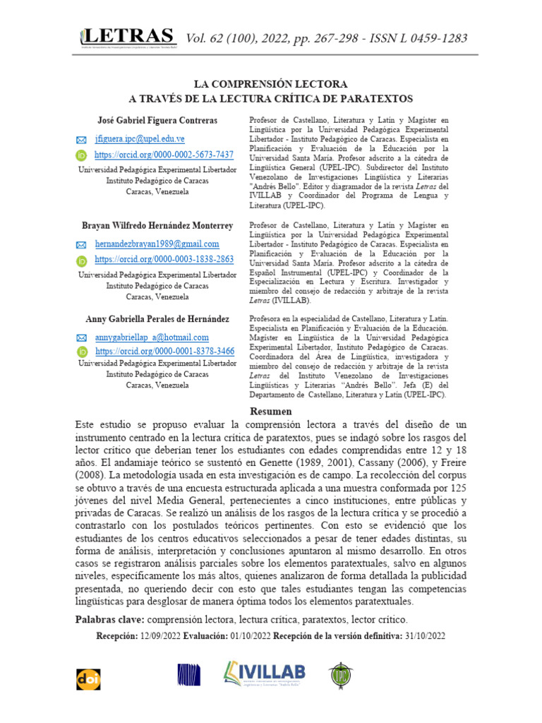 La Comprension Lectora A Traves de La Le | PDF