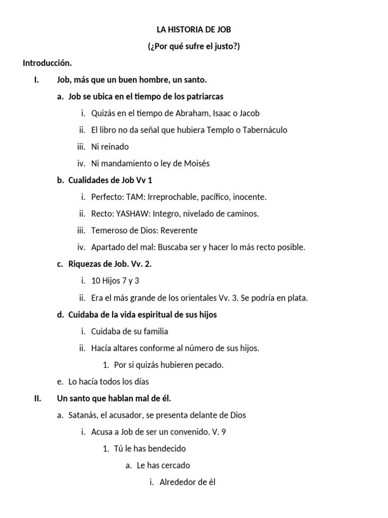 La Historia de Job | PDF