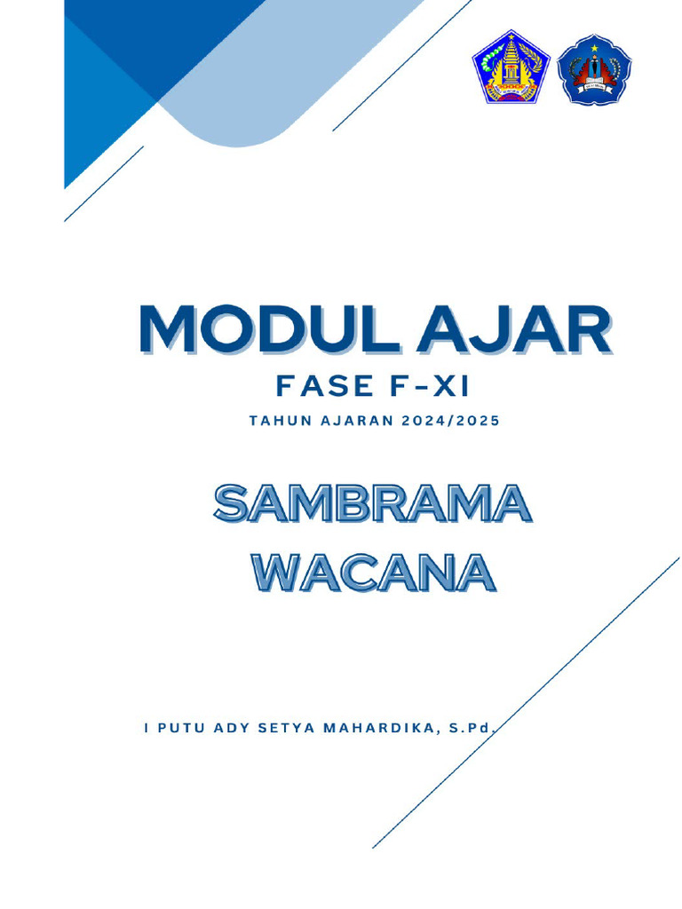Modul Ajar Fase F - Sambrama Wacana | PDF