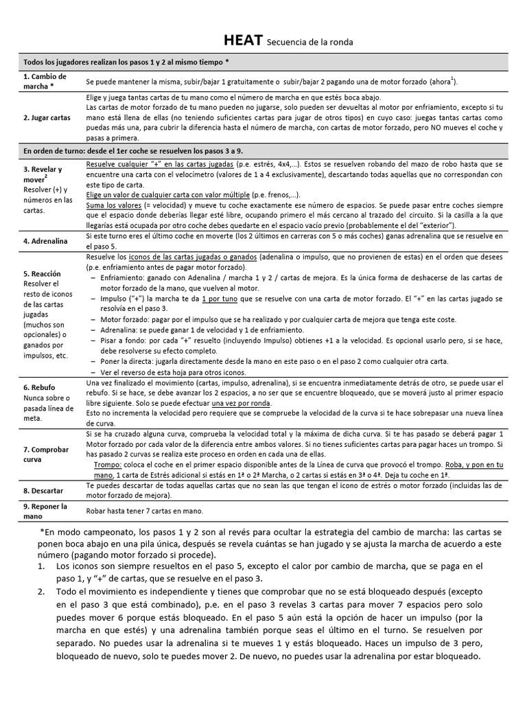 S-Heat Round Sequence & Icons v2.0 ESP v2 | PDF