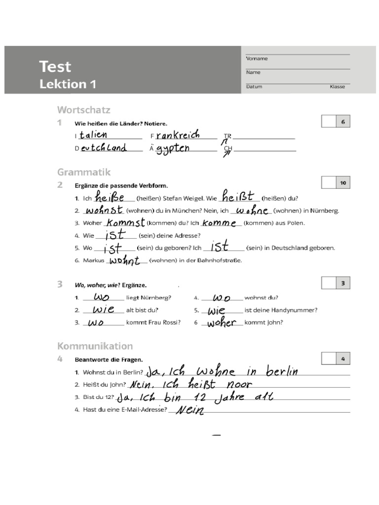 Test 1 and 2 Noor Wael | PDF