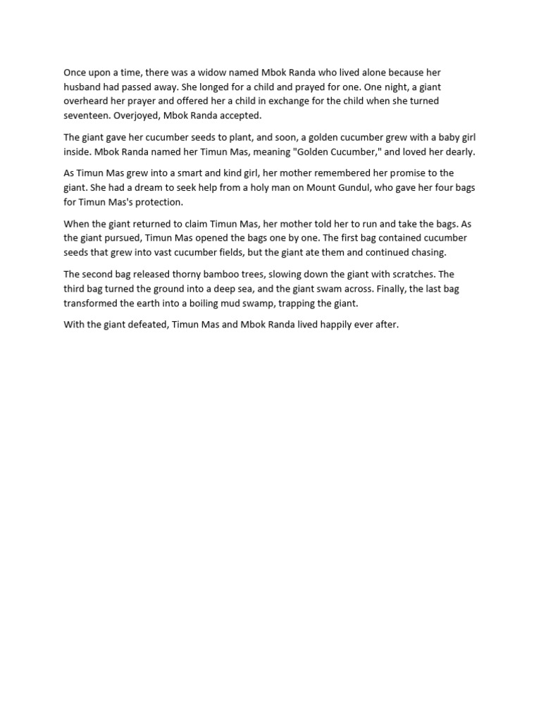 Timun Mas | PDF