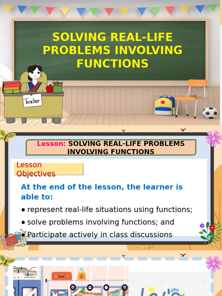 Solving Real Life Problems Involving Functions | PDF