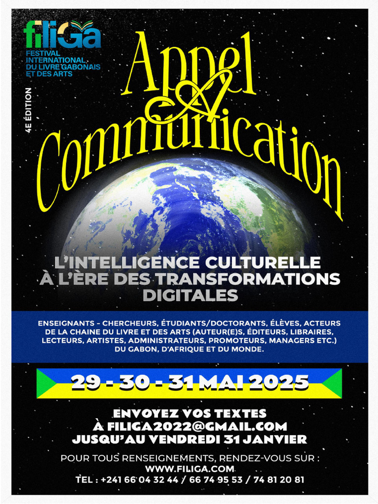 Appel A Communication-Filiga - 2025 (+241 66 04 32 44) | PDF
