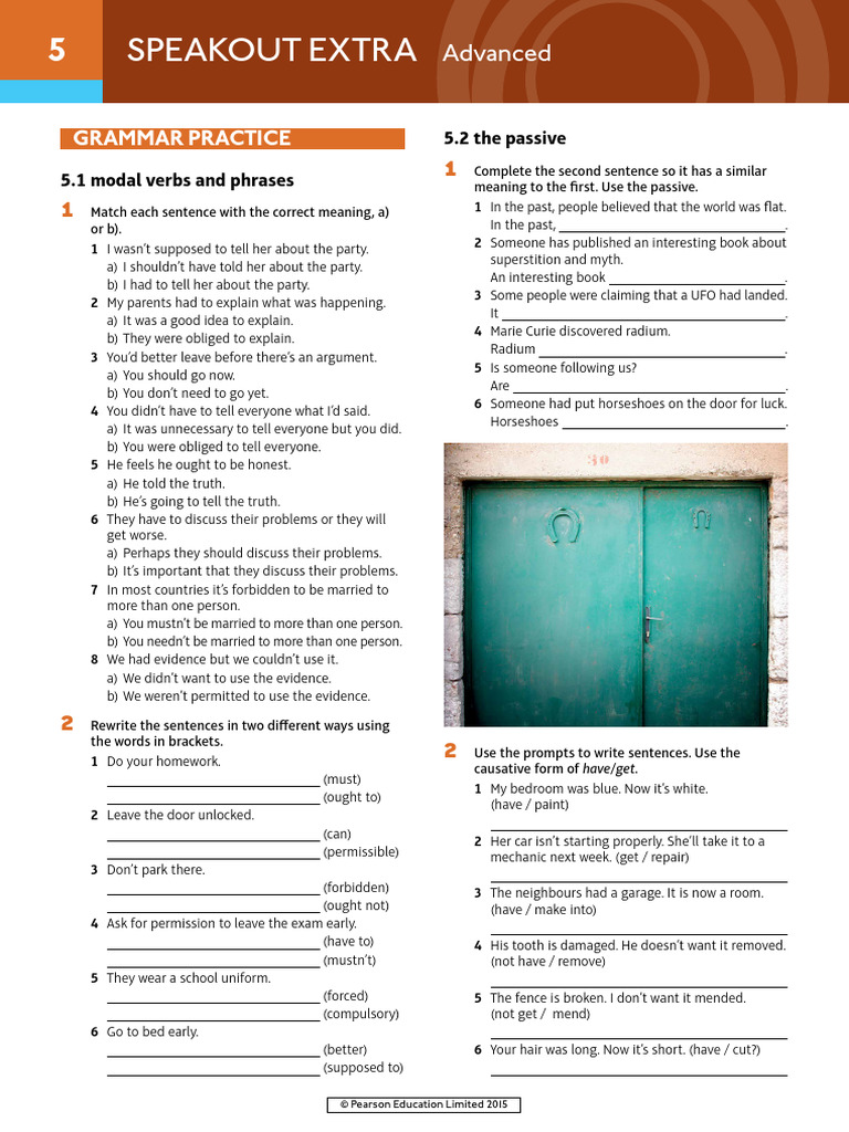 Grammar Unit 5 Practice | PDF