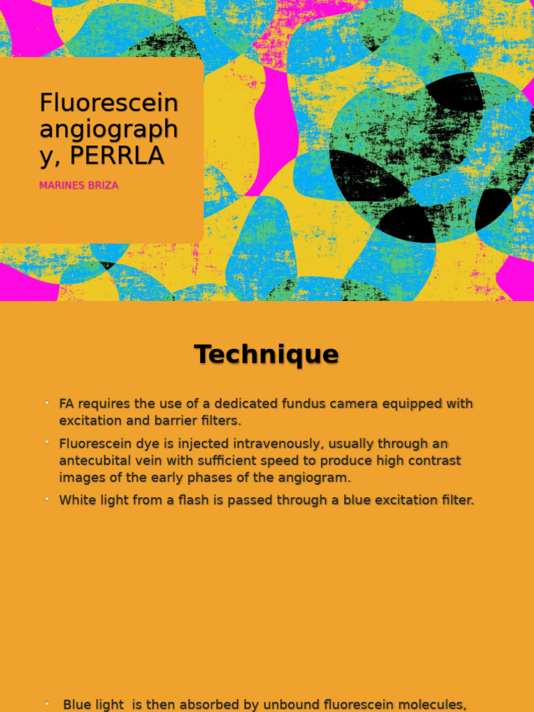 Fluorescein Angiography, PERRLA BRIZA MARINES | PDF
