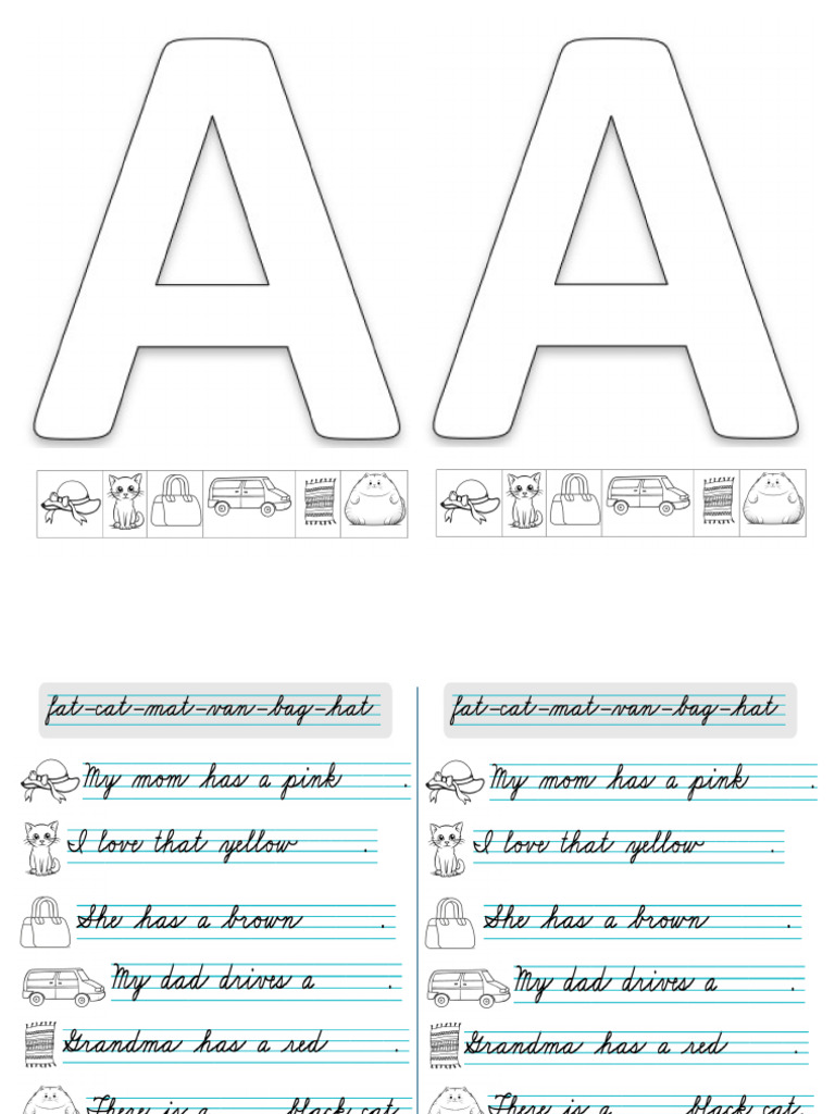 Short A and Capital Small Letter | PDF