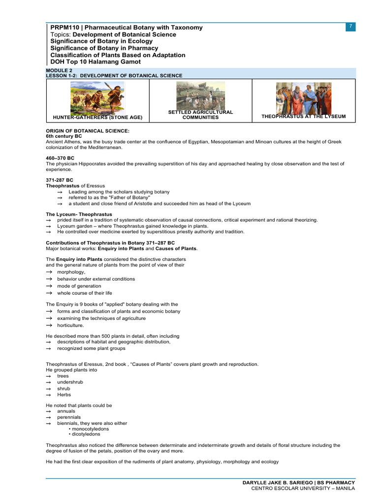 M2 - Significance of Botany | PDF