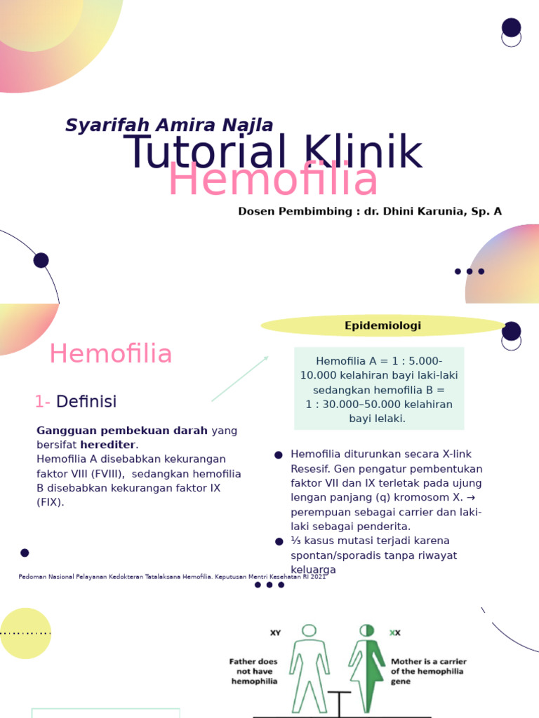 Tutorial Klinik Nefro-Hemato Hemofilia | PDF
