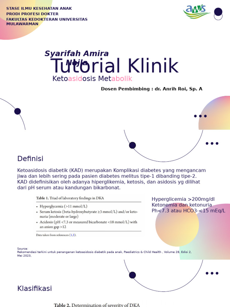 Tutorial Klinik Anak PICU Endokrinologi | PDF