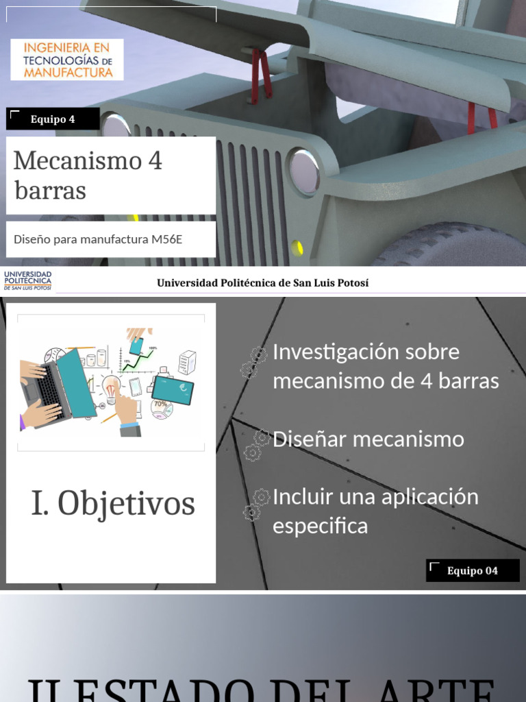 Equipo 04 - Mecanismo 4 Barras - M56E - Diseño para Manufactura | PDF