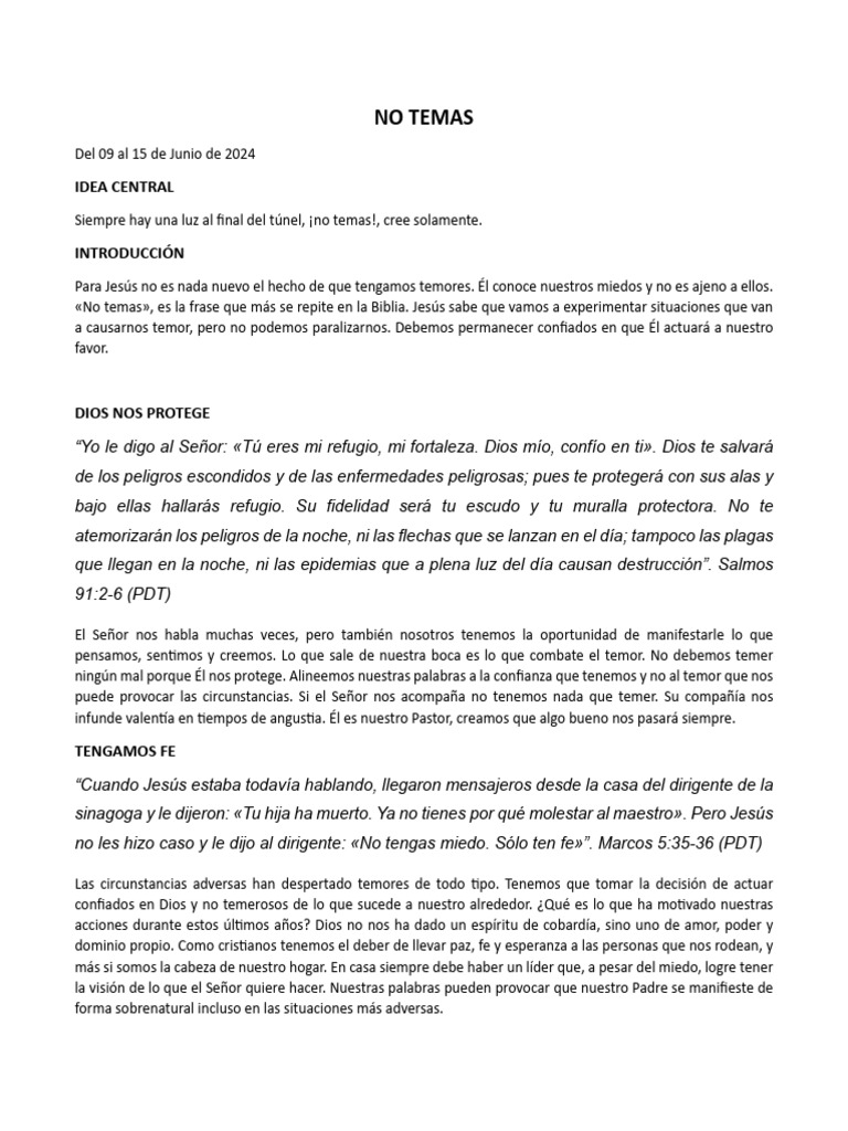 No Temas. | PDF