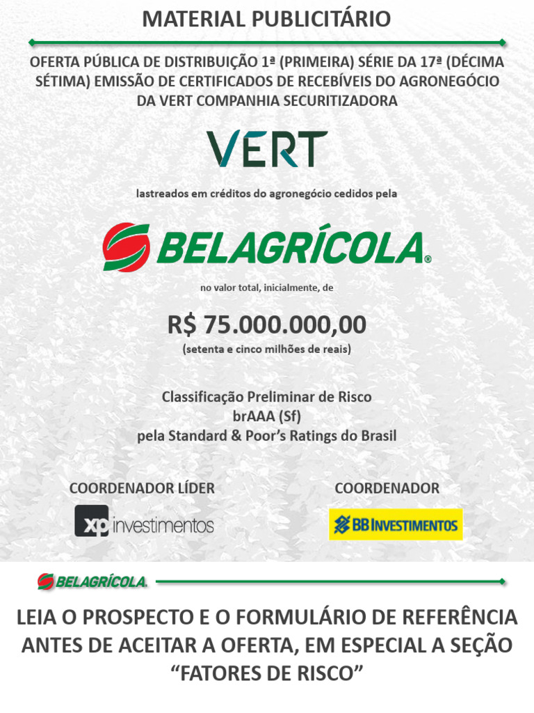 CRA Belagricola Material Publicitario | PDF