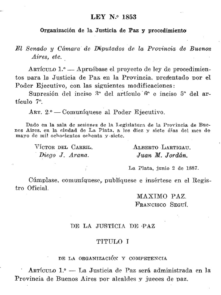 Ley 1853 | PDF