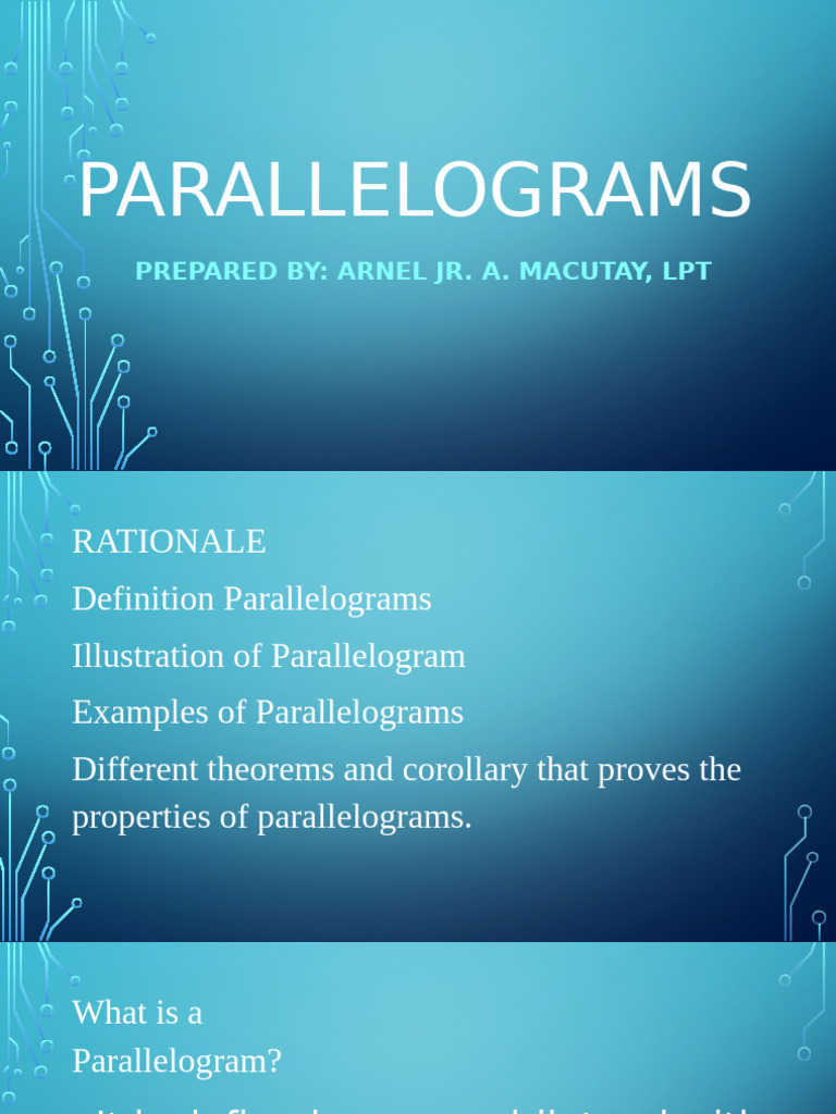 Parallelogram S | PDF