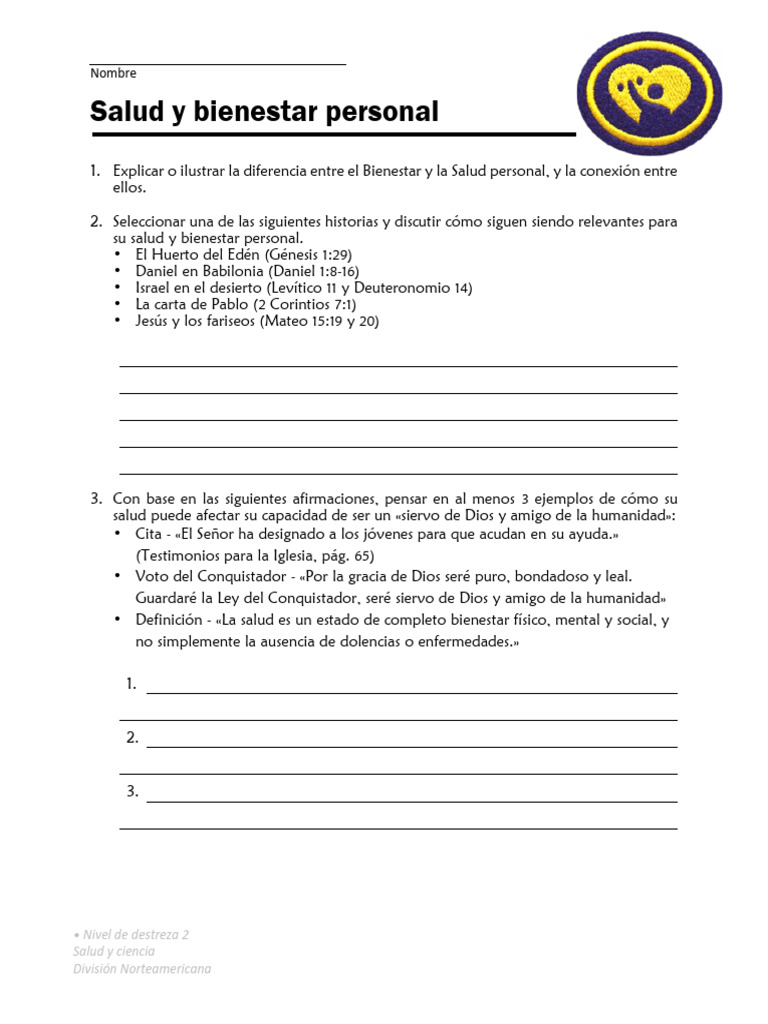 Salud y Bienestar Personal | PDF