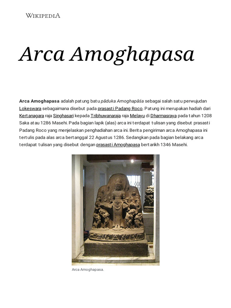 Arca Amoghapasa | PDF