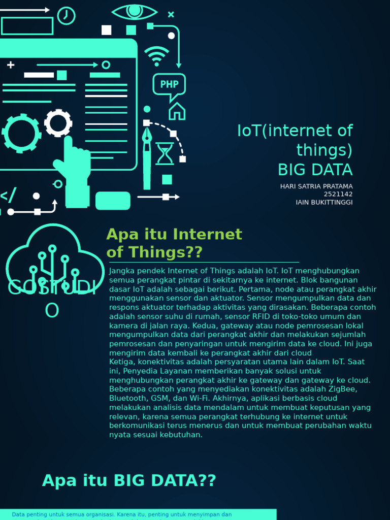 IoT and BIG DATA | PDF