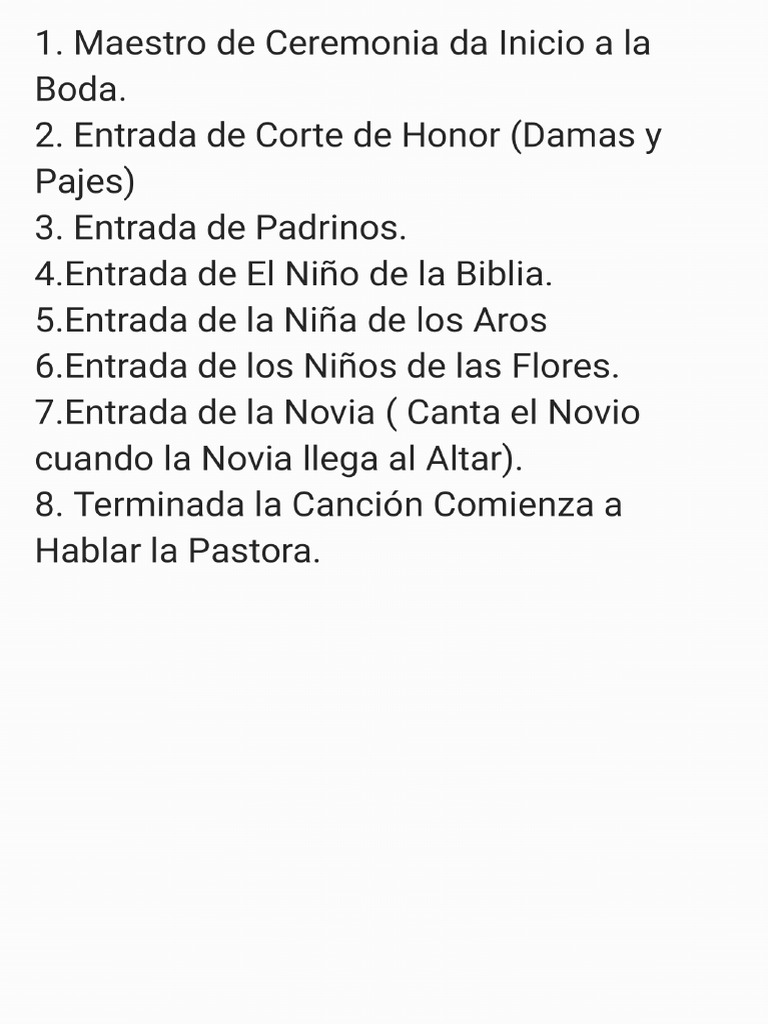 Protocolo Boda Cristiana - 240127 - 133534 | PDF