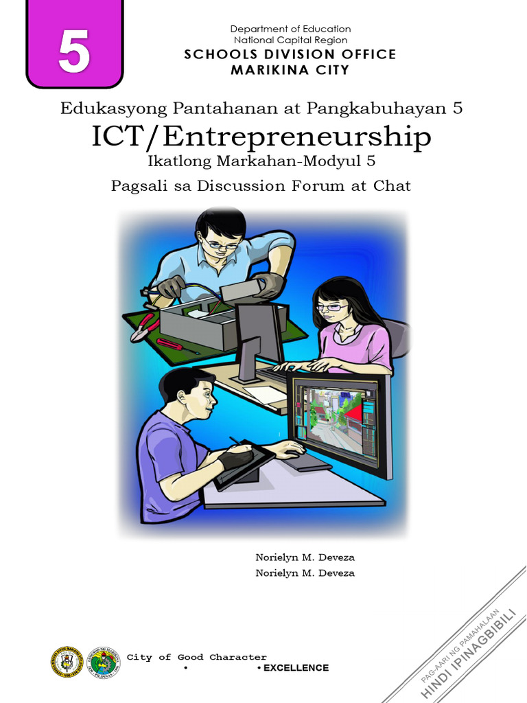 EPP5 ICT Q3 Mod5 Pagsalisadiscussionforumatchat v6 | PDF