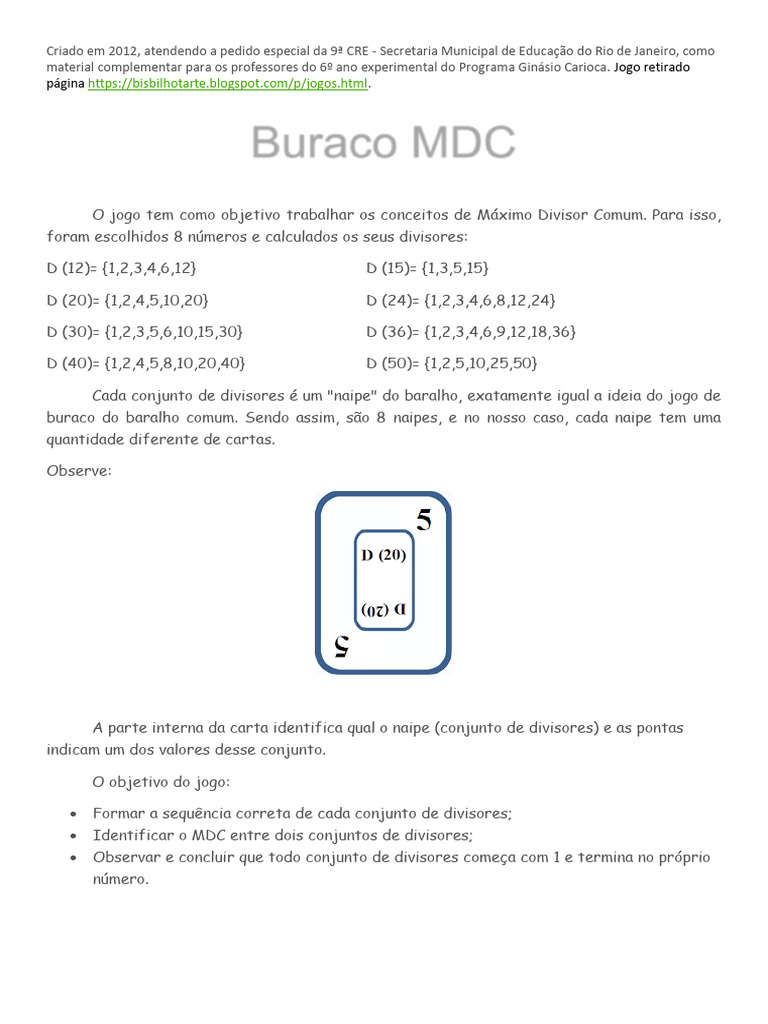 Buraco Do MDC | PDF