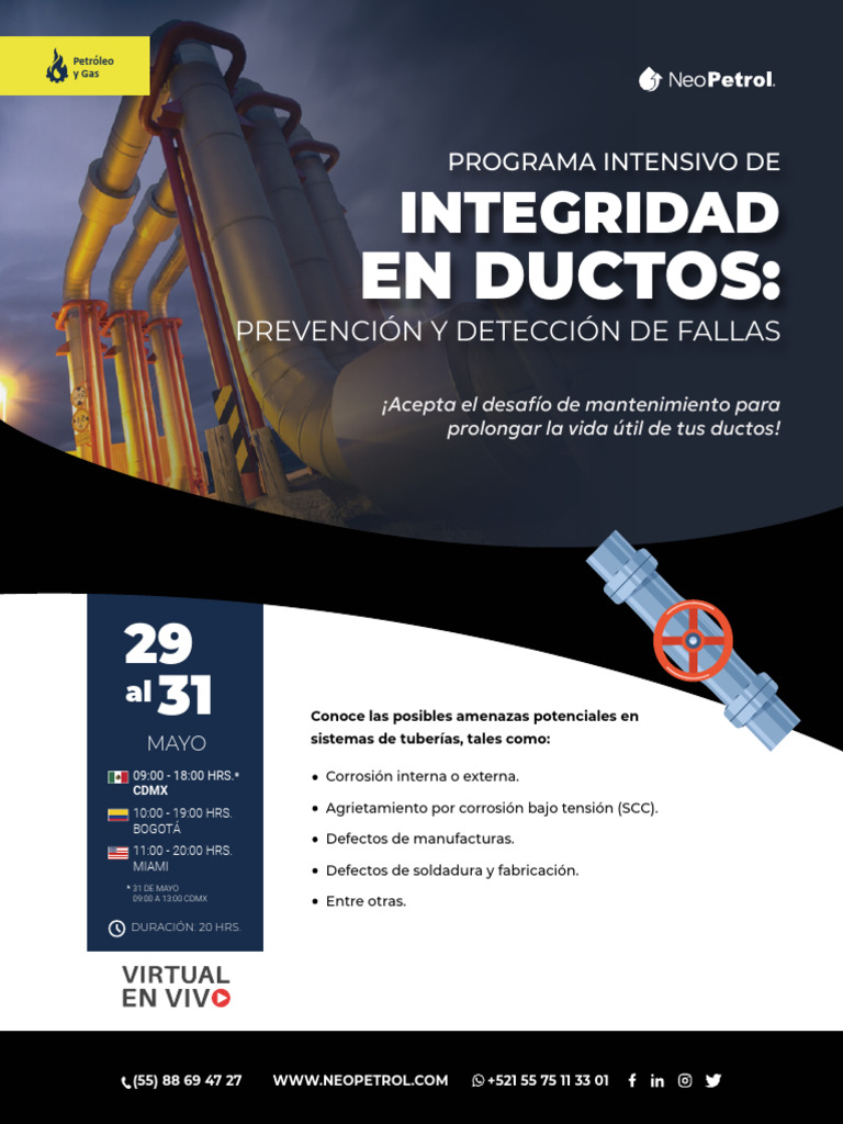 Folleto - Programa Intensivo de Integridad en Ductos Prevención y Detección de Fallas - Publico ...