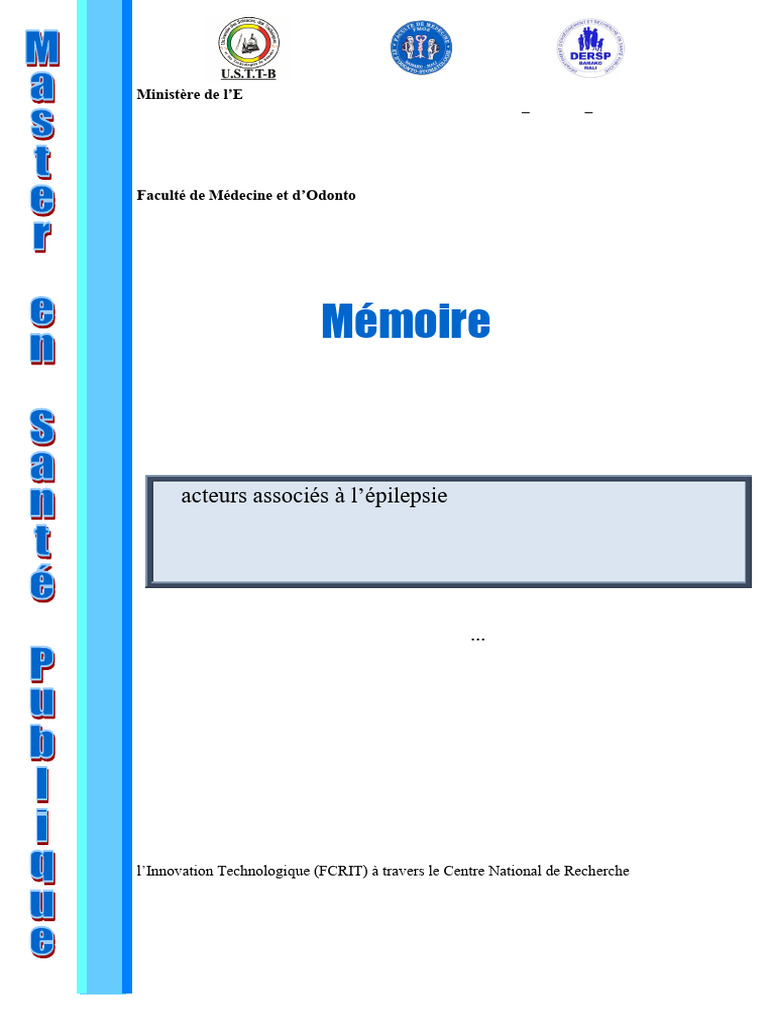 Mémoire Master DR Fanta Sow | PDF