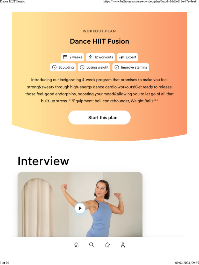 Dance HIIT Fusion | PDF