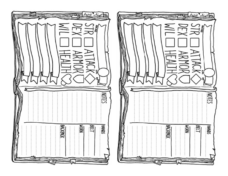 Maze Rats Character Sheets | PDF