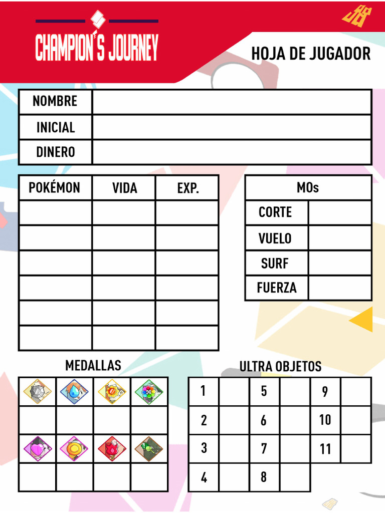 Hoja de Jugador | PDF