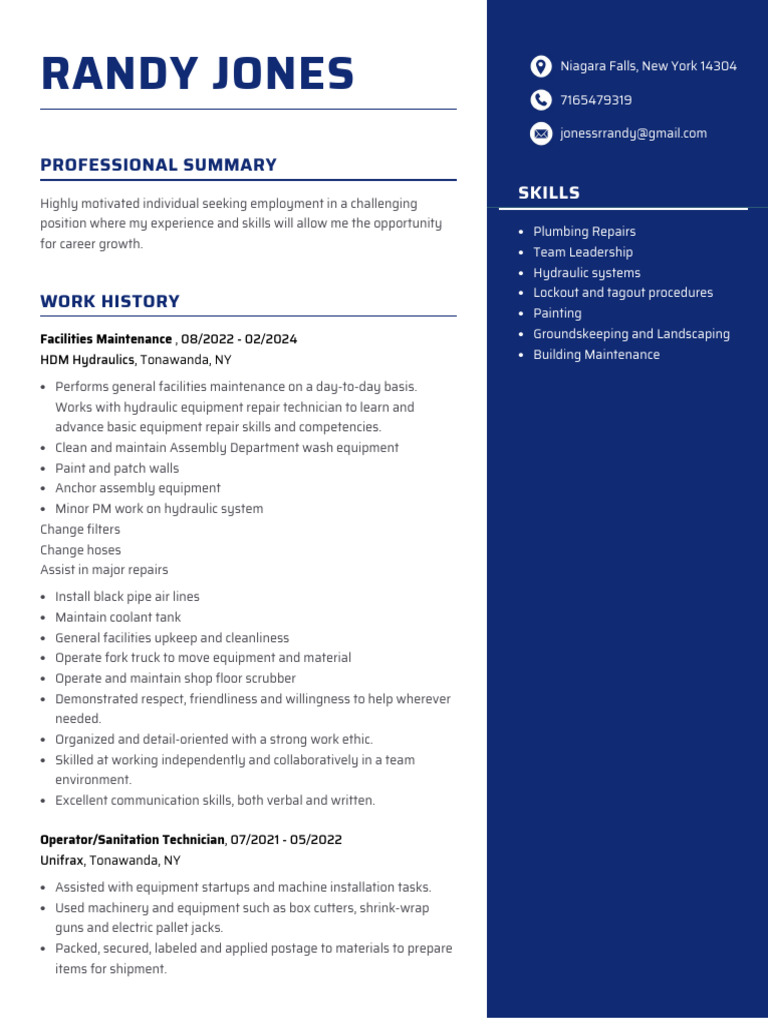 Randy Jones Resume | PDF