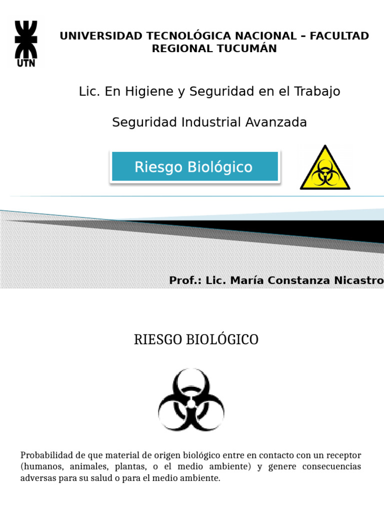 Riesgo Biologico | PDF