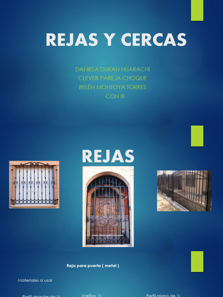 Rejas y Cercas | PDF