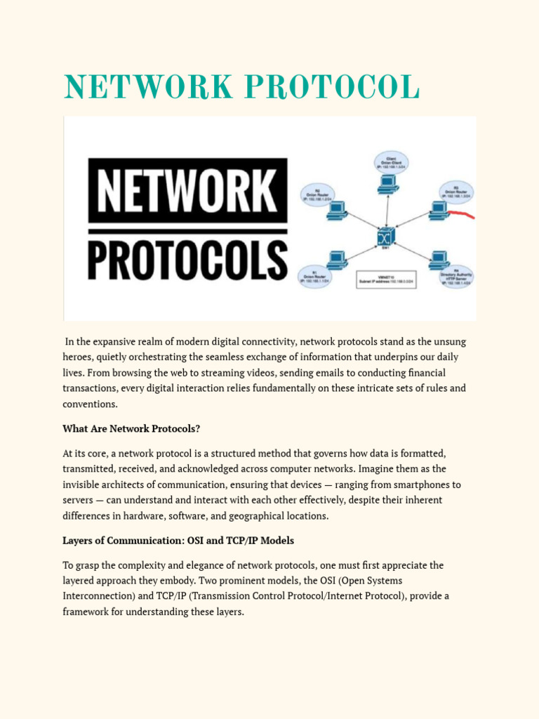 Network Protocol | PDF