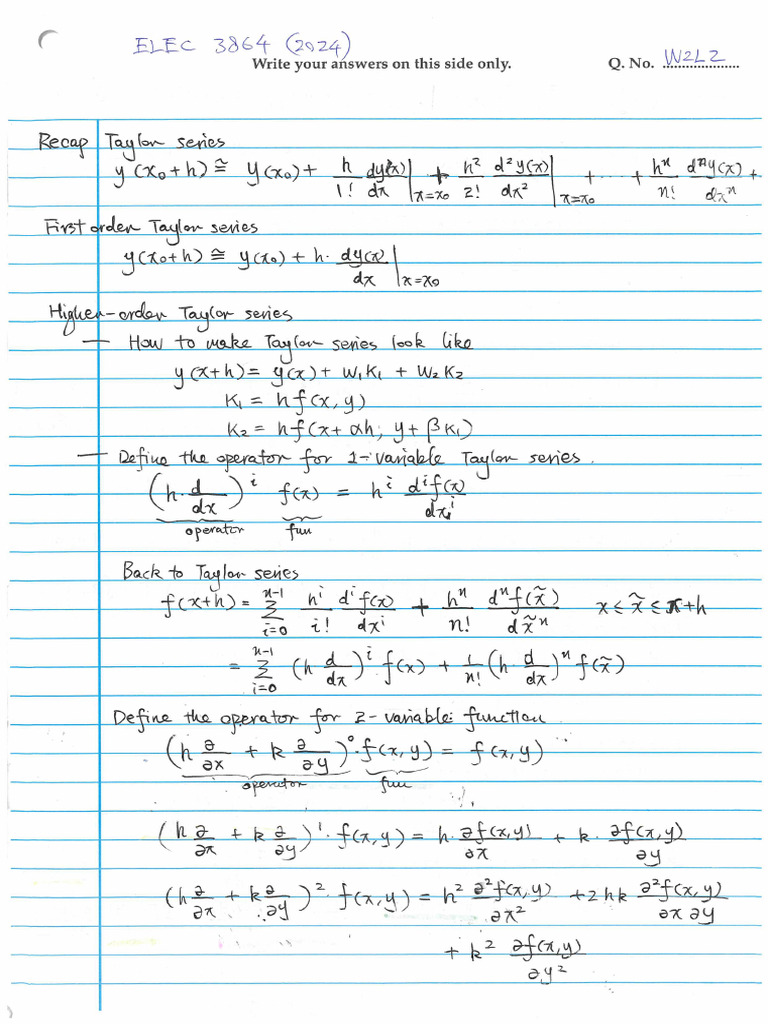 ELEC3846 Week 2 Lecture 2 (2023) Handwritten Notes | PDF