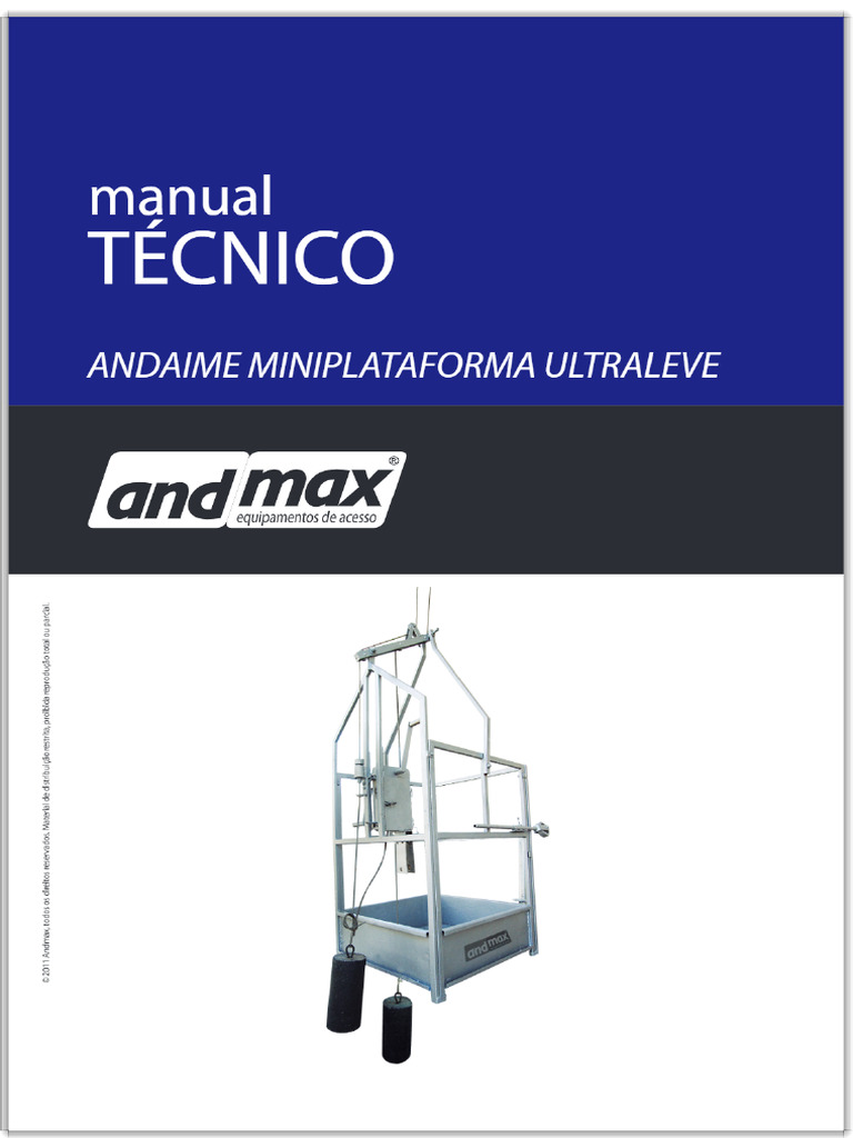 TÉCNICO. Manual ANDAIME MINIPLATAFORMA ULTRALEVE - PDF | PDF