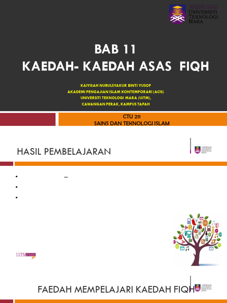 B11 - Kaedah Asas Fiqh | PDF