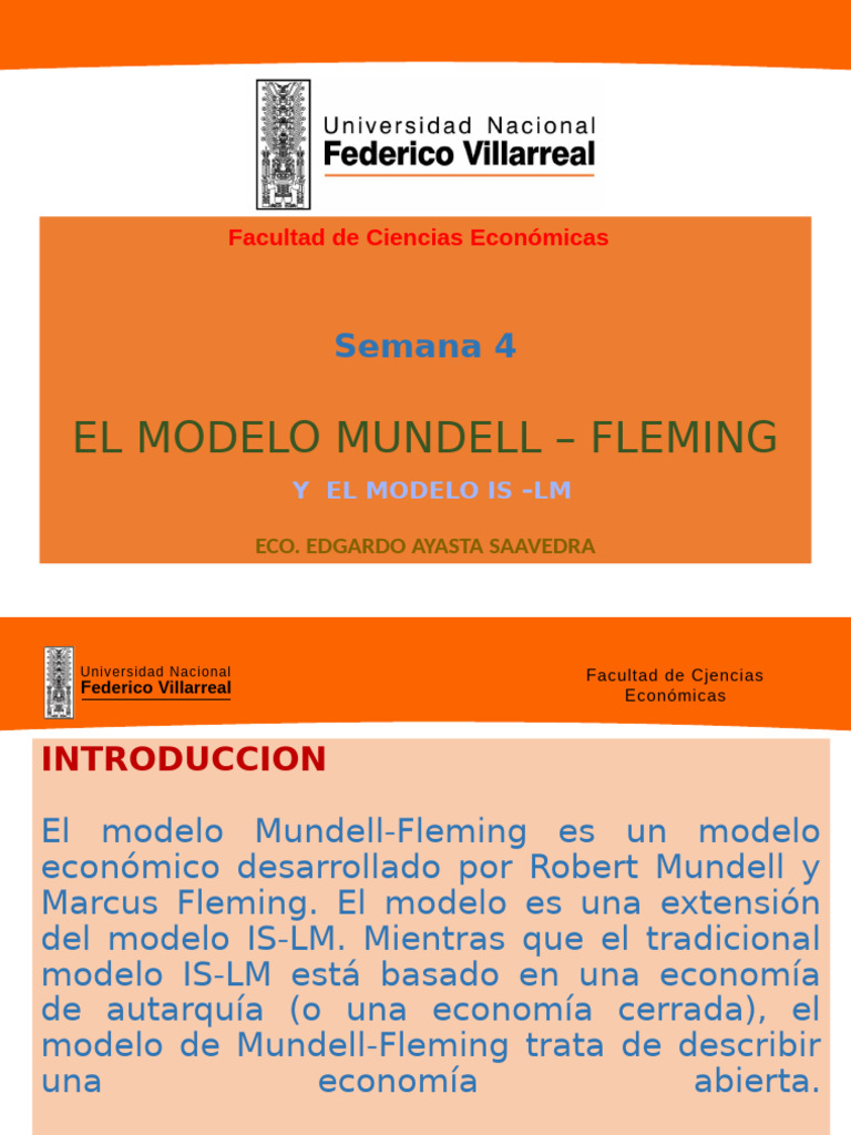 Semana 4 El Modelo Mundell Fleming | PDF | Economias | Macroeconómica