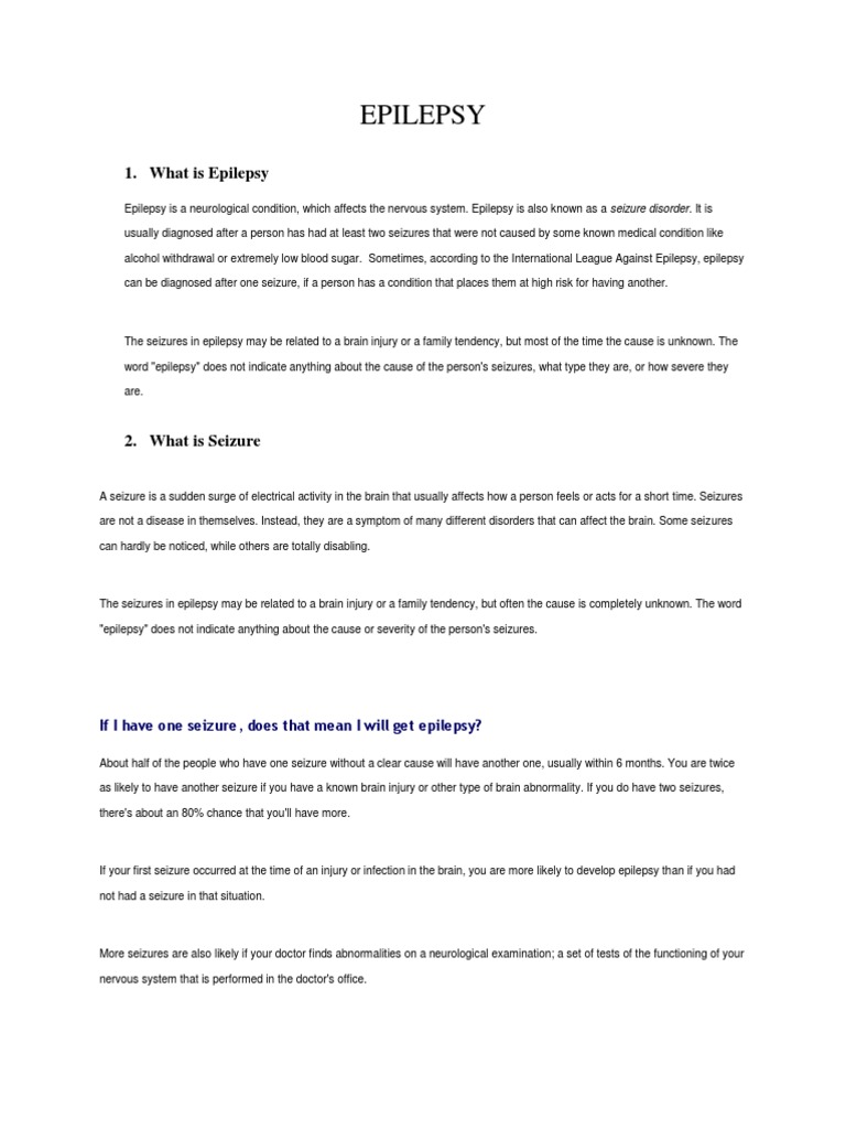 What Is Epilepsy | PDF | Epilepsy | Electroencephalography