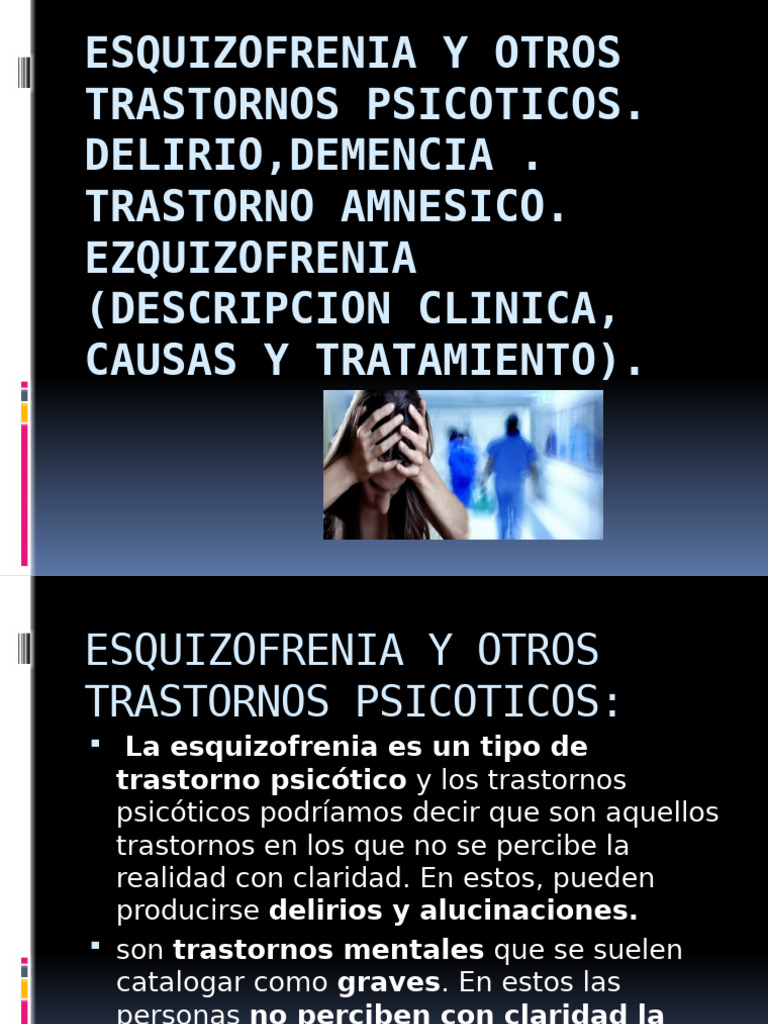 Esquizofrenia y Otros Trastornos Psicoticos | PDF | Esquizofrenia | Ciencia y matemáticas