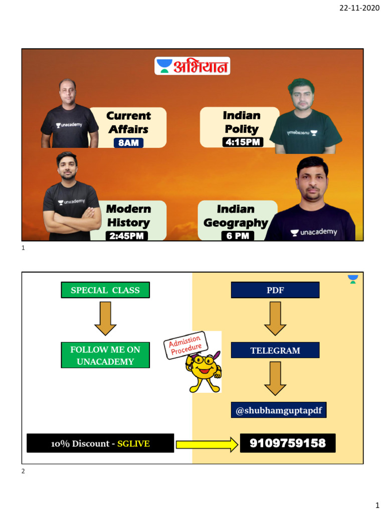 Modern History - Lect 01 To 24 | PDF