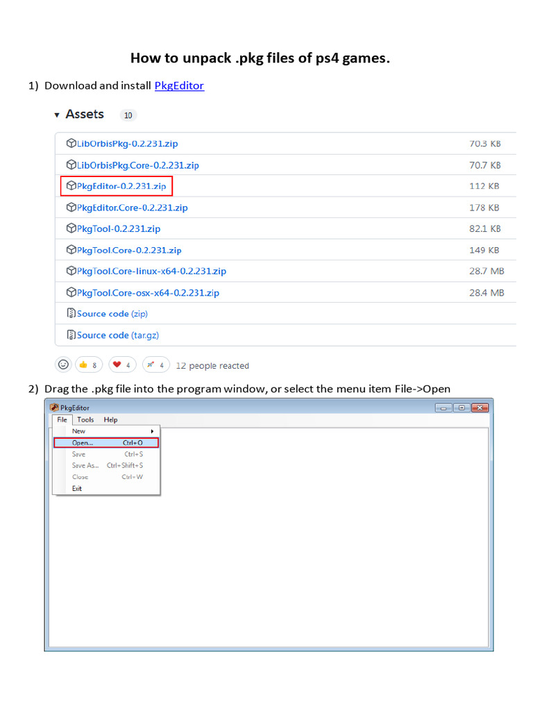 How To Unpack PKG Files of Ps4 Games | PDF