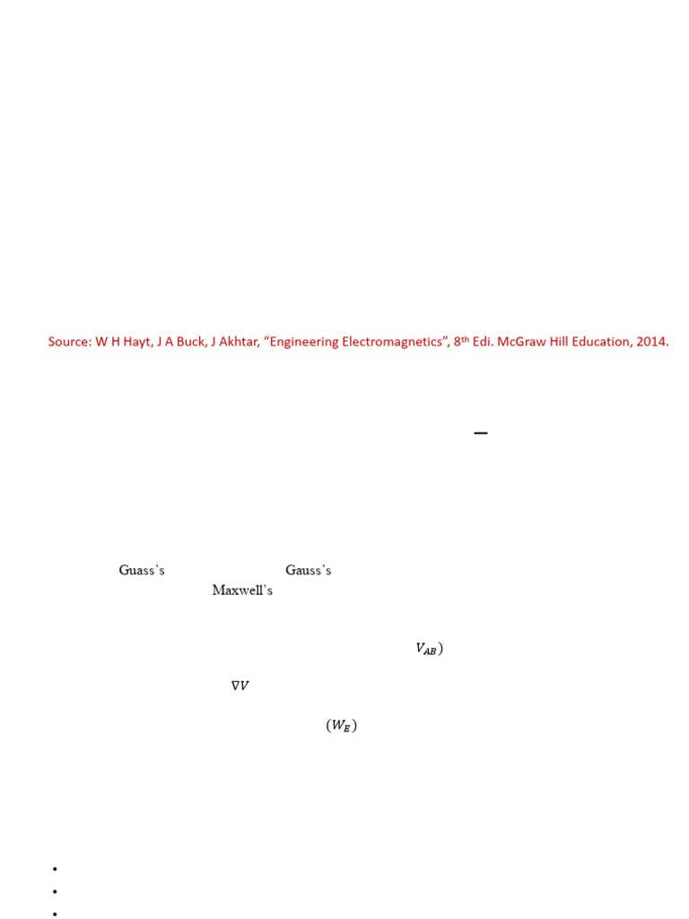EMFT Course | PDF | Electric Field | Electrostatics