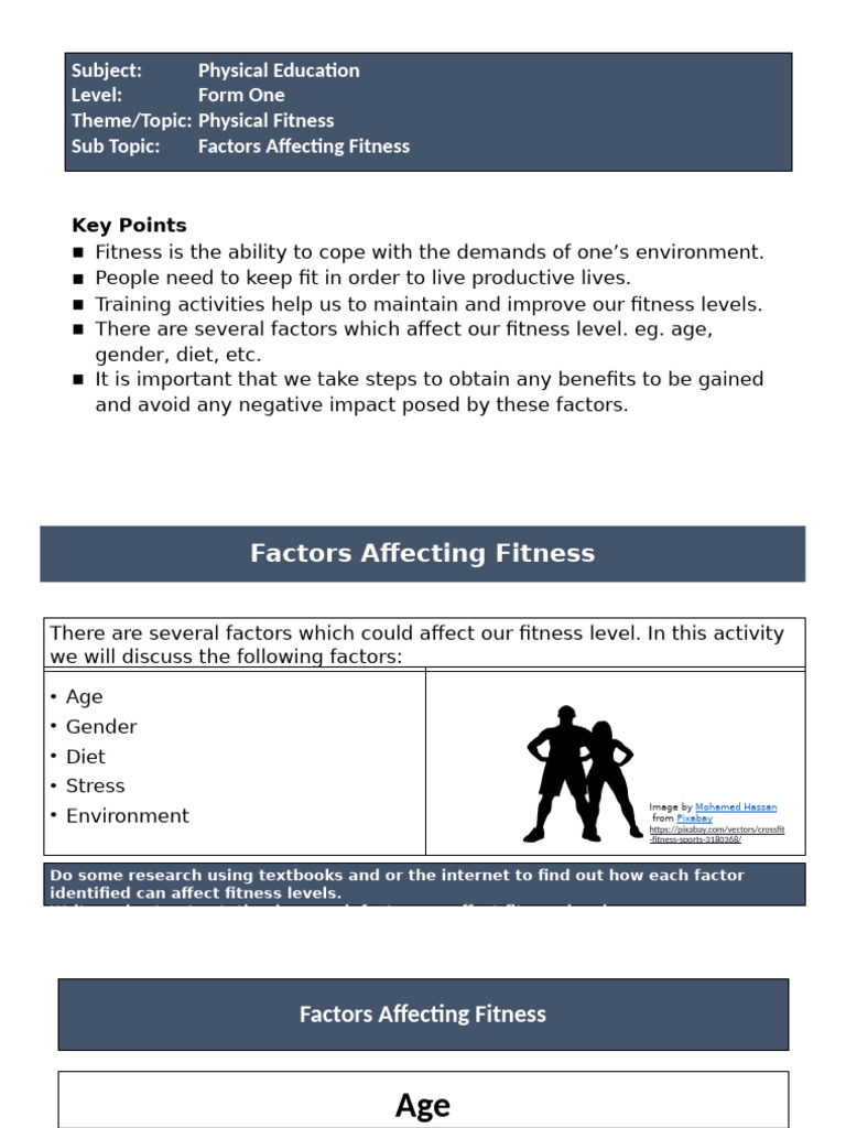 Activity 6 Factors Affecting Fitness | PDF