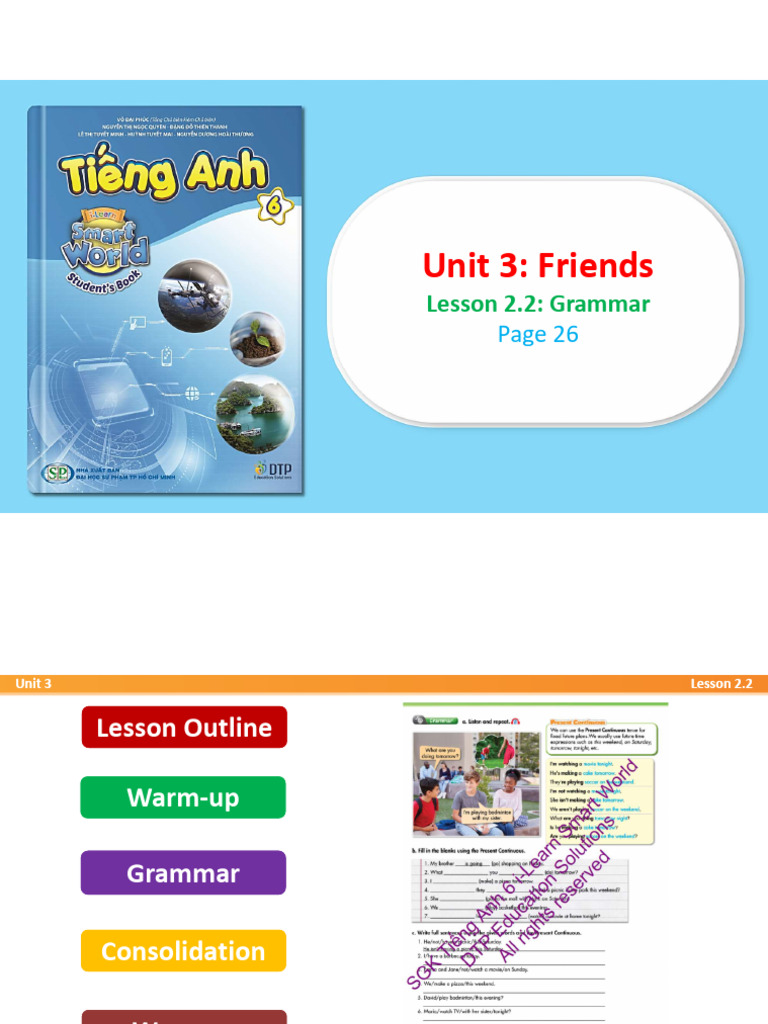 Unit 3 - Lesson 2.2 - Grammar - Page 26 | PDF