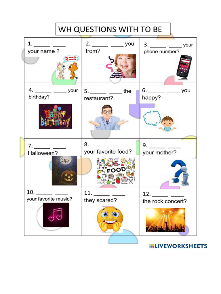 WH Question Verb To Be - 2 | PDF